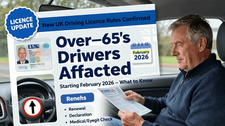 New UK Driving Licence Rules for Over‑65s Start February 2026 – What to ...